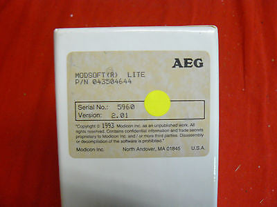 Modicon Modsoft Lite Programming Software Ver 2.01 BRAND NEW! | PLC Ltd.