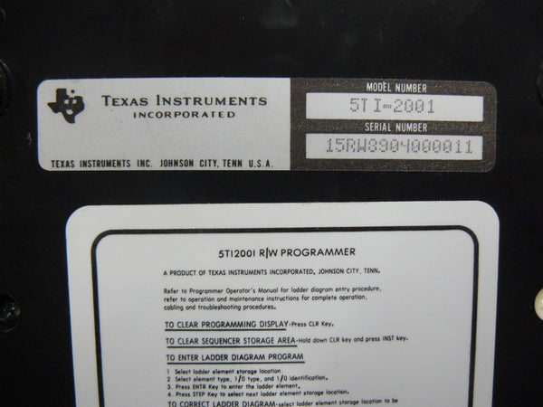 Texas Instrument 5TI2000 Programmer Brand New 5TI Series | PLC Ltd.