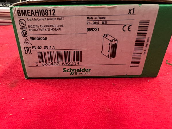 Modicon BMEAHI0812 X80 8-CH Analog Input Current Isolated HART Module ...