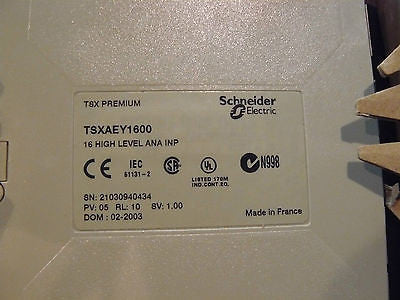 TSXAEY1600 NEW Modicon Premium 16 IN Analog TSX-AEY-1600 | PLC Ltd.