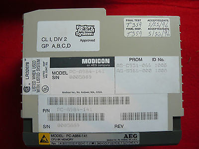 PCA984141 Used TESTED Modicon Compact CPU PC-A984-141 | PLC Ltd.